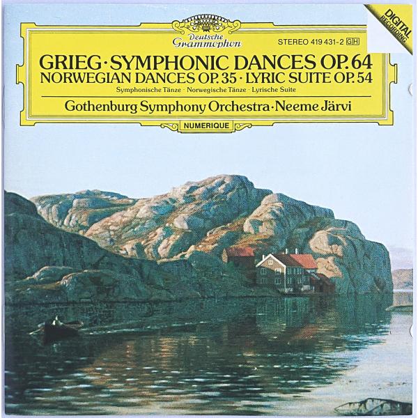 輸入盤(西ドイツ盤)／グリーグ:交響的舞曲、抒情組曲、ほか収録／1986年録音ディスクの再生面の縁とレーベル面の中心部にわずかにキズあり（再生には影響のない程度です）／ジャケットの端に小さなキズあり／全体に変色（黄ばみ）かなりあり／背表紙か...