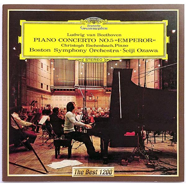 国内盤・帯付き／ベートーヴェン：ピアノ協奏曲第5番『皇帝』（指揮：小澤征爾／1973年録音)、ほか収録／リマスター盤／解説掲載こちらは2012年の発売ですディスク両面にキズ無し／全体に変色（黄ばみ）あり／ほか、目立つキズや汚れ等無し商品は通...