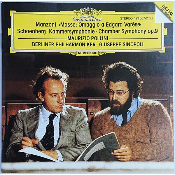 輸入盤／ピアノ：マウリツィオ・ポリーニ、1980年録音（マンツォーニ）／マンツォーニ : 質量 - エドガー・ヴァレーズ賛 、シェーンベルク : 室内交響曲第1番(1981年録音)ディスク両面にキズや汚れ多数あり（再生には影響のない程度です...