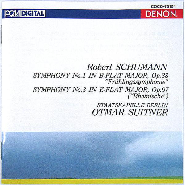 国内盤、Blu-specCD・帯付き／シューマン：交響曲第1番&amp;第3番／1986年録音／解説掲載こちらは2010年の発売ですディスクの再生面全体に1cm前後の長さの浅いキズ多数あり（再生には影響ない程度です）／全体に変色（黄ばみ）少...