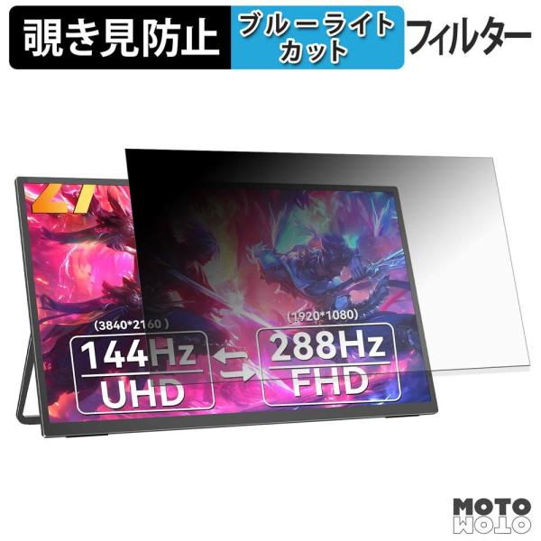 ※本商品は　保護フィルムであり、モニターではありません◎180度の覗き見防止正面からの見やすさを損なうことなく、横からの覗き見を防ぎます。画面の正面を中心に約60度(左右各30度)より外の角度からは画面が暗く見えるので電車やバスなどでも覗き...