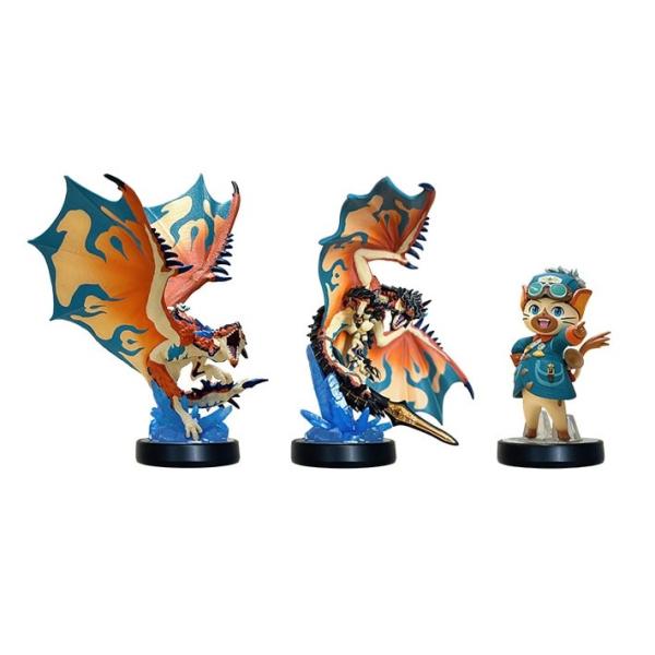 【発売日：2026年03月12日】amiibo3種セット レウス+レウスV+ルディ【モンスターハンターストーリーズ3】（モンスターハンターシリーズ）本体サイズ　：レウス　　約H129×W125×D105mm　　　　　　　レウスV　約H126...