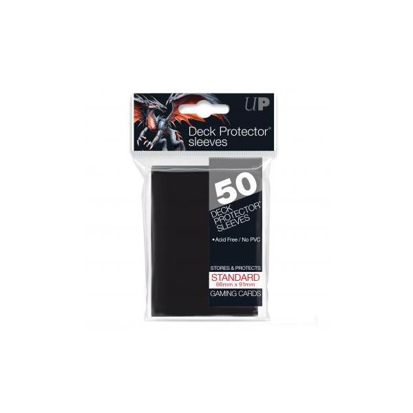 50枚入り・サイズ66×91mm] Ultra PROのホログラム品質のシールを備えたブラックデッキプロテクター。標準サイズのカードを保管して保護します。パッケージデザインが変更となる場合がございますのでご了承ください。