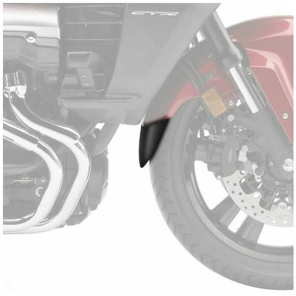 PYRAMID製のフロントフェンダーエクステンション。フロントフェンダーを延長することで、走行中に巻き上げられる飛び石等から車体を守ります。エクステンションの長さ：140mm【適合】HONDACTX1300 (2014-)NM4 Vultu...