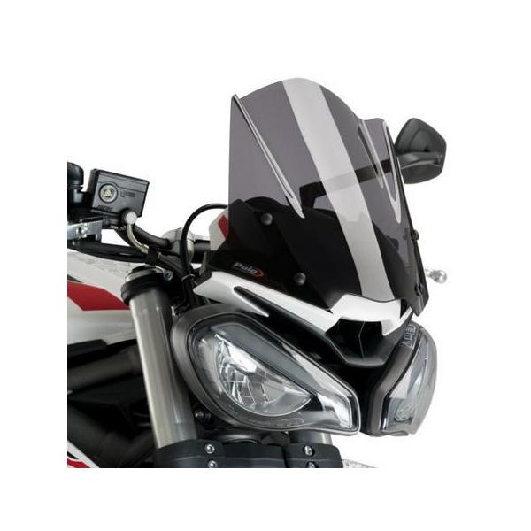 【商品説明】プーチ(puig)のスポーツスクリーン、トライアンフ ストリートトリプル用。耐衝撃性の透明度の高い高品質アクリルを使用したネイキッド向けのウィンドシールド。高速巡行などの疲労軽減になります。ラウンドエッジ加工(淵の角を落す加工)...