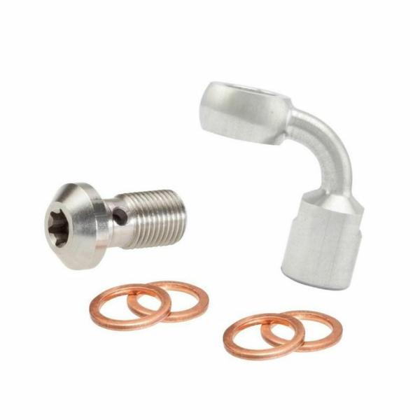 【商品説明】ドイツのメーカーVOIGT MOTO TECHNIK汎用油圧ブレーキ/クラッチライン4cm延長アダプターねじはM10x1,0 , M10x1,25 and 3/8"UNF-24対応です   同梱のバンジョーはM10X１でアダプタ...