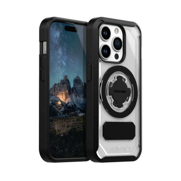 【商品説明】バイクと自動車用に開発されたROKFORM製iPhone15 Pro 専用スマホホルダーです。＜特長＞●裏側に備えられたマウントシステム【RokLockマウント】は、ツイスト式のマウントホールと超強力なマグネットでバイクへしっか...