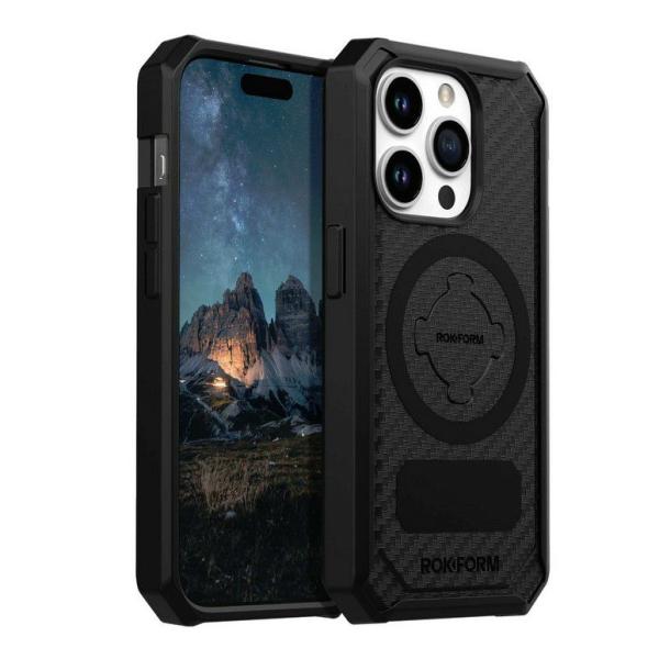 【商品説明】バイクと自動車用に開発されたROKFORM製iPhone15 Pro 専用スマホホルダーです。＜特長＞●裏側に備えられたマウントシステム【RokLockマウント】は、ツイスト式のマウントホールと超強力なマグネットでバイクへしっか...