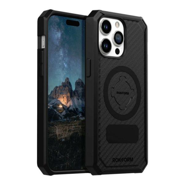 【商品説明】バイクと自動車用に開発されたROKFORM製iPhone15 Pro Max 専用スマホホルダーです。＜特長＞●裏側に備えられたマウントシステム【RokLockマウント】は、ツイスト式のマウントホールと超強力なマグネットでバイク...