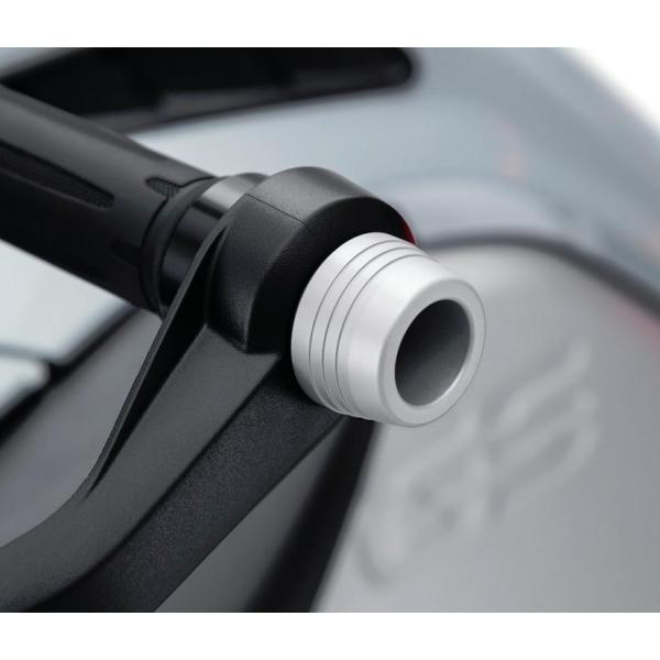 【商品説明】転倒時のダメージを軽減。重量はほとんど変わらないため、操作感や振動はそのままです。純正のバーエンドを装着したままボルトオンで装着可能です。（ハンドガードの外側に装着）6061-T6アルミニウムCNC加工処理【適合】BMW R12...