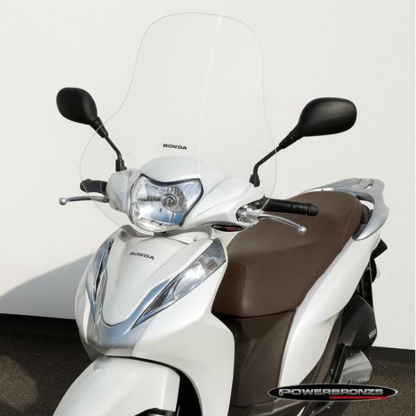 Honda SH125 (2012-2022年モデル)専用に設計された英国製PowerBronzeのスクリーンスクリーン。純正フェアリングと干渉せず、ボルトオン装着が可能な仕様で、簡単に取り付けられます。優れた風防性能を持つアクリル製素材を...