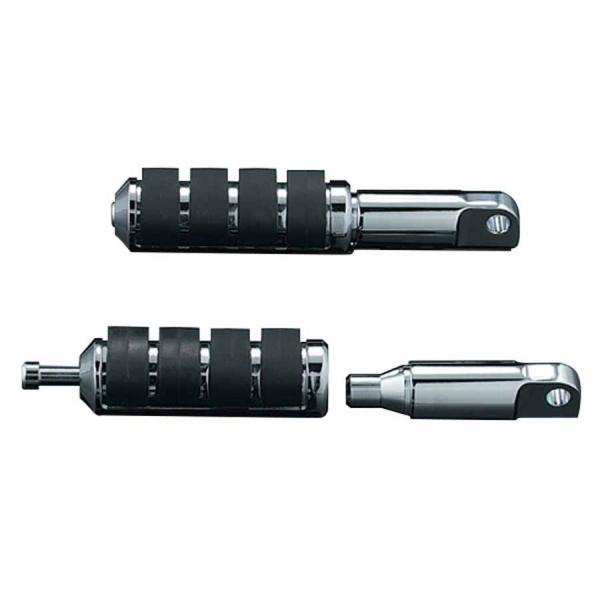 【商品説明】ハーレーやクリアキンのペグアダプター等に使用されるオス型フットペグ用延長キットです。フットペグの位置を外側に2.5インチ(約6.3cm)ずらします。クリアキンのハイウェイペグアダプター等、オス型フットペグマウント対応のマウントに...