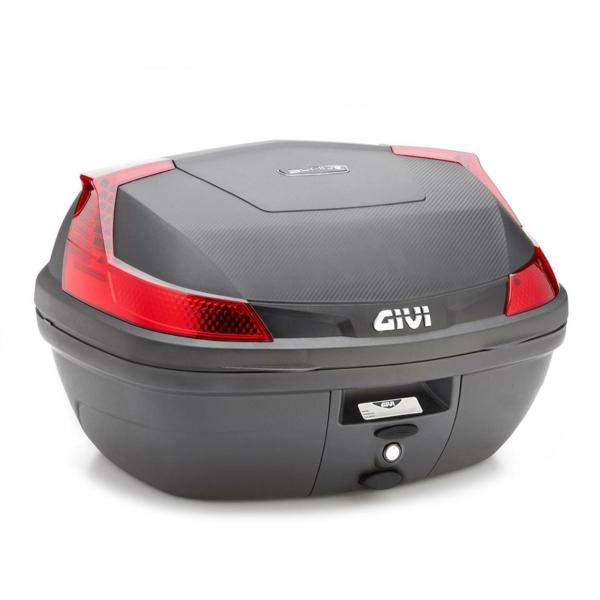 【商品説明】ジビ(GIVI)のモノロックシステム 47L トップケース  「ブレード」容量はヘルメット2個が収納可能な47リットルボディ（素材）/リフレクターはブラック/レッドユニバーサルマウント（商品コード：Z113C2）がキットに含まれ...