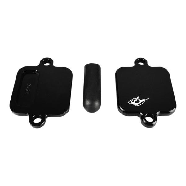 【商品説明】AIシステム(2次エアシステム)のキャンセルをする際に使用する、ブロックオフプレートです。マフラー交換によるアフターファイアの抑制や、燃調を取る際のA/F値を正確に取る為、撤去した後の穴を埋めるパーツです。【適合車種】ヤマハFZ...