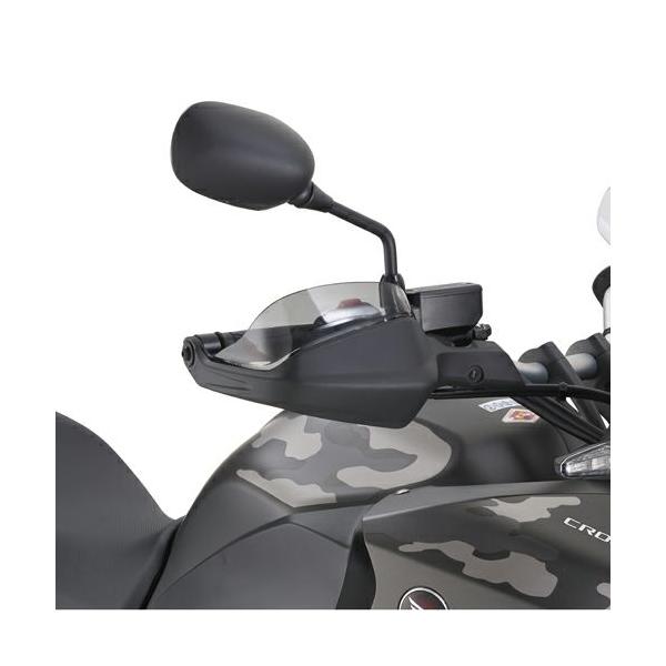 【説明】GIVI(ジビ)のVFR1200X クロスツアラー/DCT用 ハンドガード エクステンションです。純正ハンドガードのカバー範囲を拡張することができ、様々な天候からライダーの手元をカバーしてくれます。スモークになっているので、拡張部分...