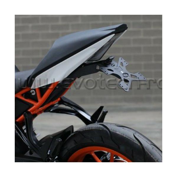 【商品説明】EVOTECH(エボテック)のRC125/200/390用、フェンダーレスキット。フェンダーレスにすることで、リア周りがスッキリし、スポーティーな印象に。Evotechのナンバープレート ホルダーは、非常に軽量で、レーザーカット...