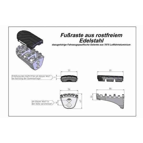 車種専用のION フットレストキットSW-MOTECH製のION フットレストキット接触面を大きく取ることにより、より安定した操作を可能とし、足の疲労を軽減します。接触面のラバーパーツは脱着が可能です。フットレストの種類についてSW-MOT...