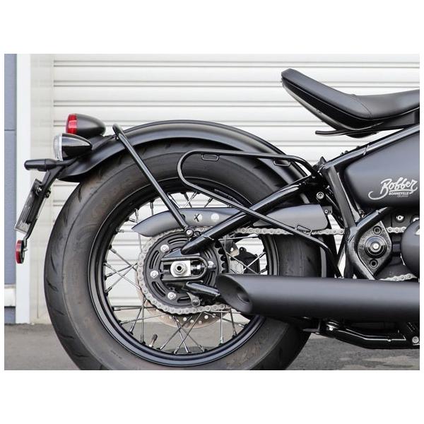 【商品説明】サイドバッグ装着時に、ホイールへの巻き込みリスク軽減に効果的なバッグサポート。直接サイドバッグを吊るすことが出来る明解なオールインワン設計。車種専用設計により、バランスの取れた装着状態を実現しております。バッグを装着していない時...