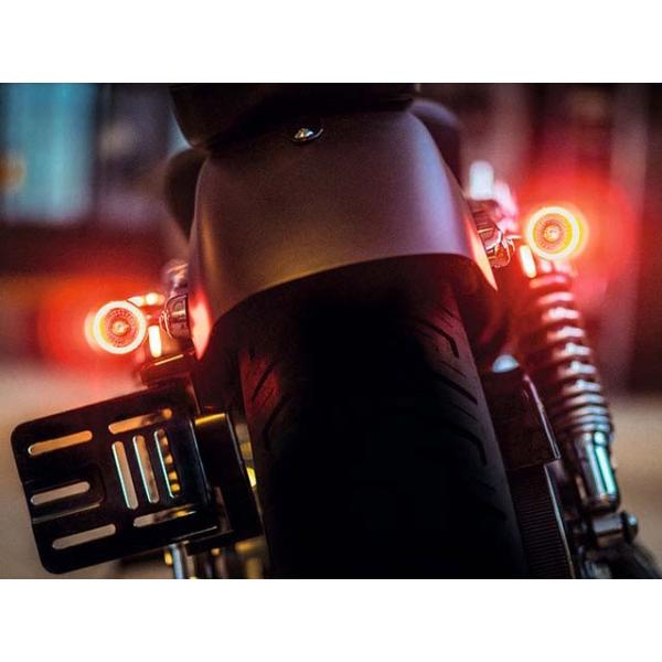 【商品説明】レンズ外周にテール/ブレーキランプを配置した小型LEDウィンカーですテール/ウィンカー一体式の為、リア回りをスッキリとさせる事も可能です。単品販売本体カラー：ブラックレンズカラー：クリアーウインカー灯火色 ： 橙色ブレーキ/テー...