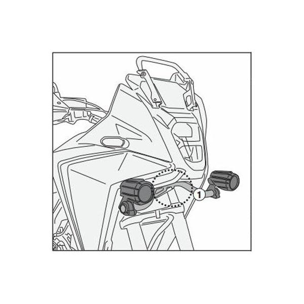 【説明】デザイン、機能、耐久性から高い支持を得ているイタリアンメーカーGIVI(ジビ)の、ホンダ NX500(400)専用 スポットライト フィッティングキットです。エンジンガードが取り付けられていない車体にフォグランプを取り付けるための専...