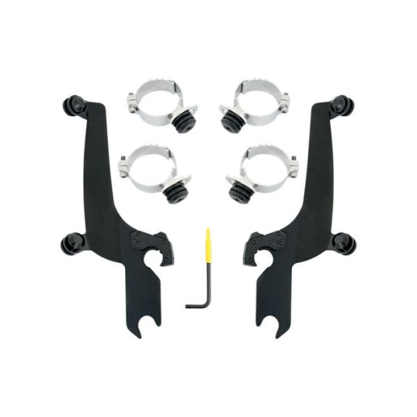 【商品説明】工具不要で簡単に取り外しの出来るノーツールトリガーロックマウントキットです。同社のスポーツシールドシリーズ[EL PASO,SPEED DEMON,POP TOP,ALLEY CAT,BIG SHOT]のウインドシールドを取り付...