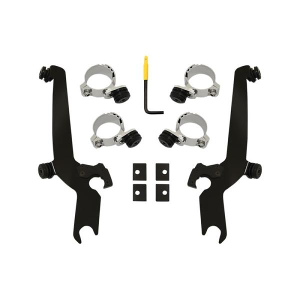 【商品説明】工具不要で簡単に取り外しの出来るノーツールトリガーロックマウントキットです。同社のスポーツシールドシリーズ[EL PASO,SPEED DEMON,POP TOP,ALLEY CAT,BIG SHOT]のウインドシールドを取り付...