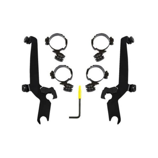 【商品説明】工具不要で簡単に取り外しの出来るノーツールトリガーロックマウントキットです。同社のスポーツシールドシリーズ[EL PASO,SPEED DEMON,POP TOP,ALLEY CAT,BIG SHOT]のウインドシールドを取り付...