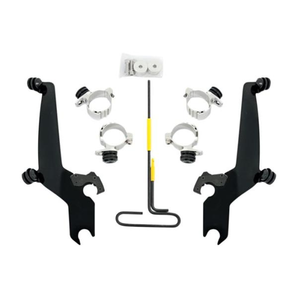 【商品説明】工具不要で簡単に取り外しの出来るノーツールトリガーロックマウントキットです。同社のスポーツシールドシリーズ[EL PASO,SPEED DEMON,POP TOP,ALLEY CAT,BIG SHOT]のウインドシールドを取り付...