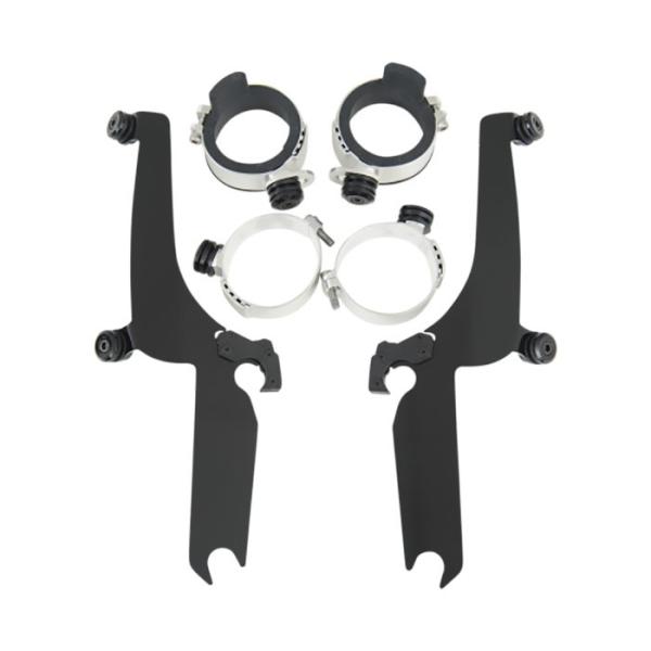 【商品説明】工具不要で簡単に取り外しの出来るノーツールトリガーロックマウントキットです。同社のスポーツシールドシリーズ[EL PASO,SPEED DEMON,POP TOP,ALLEY CAT,BIG SHOT]のウインドシールドを取り付...