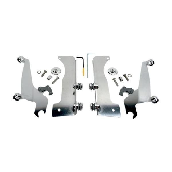 【商品説明】工具不要で簡単に取り外しの出来るノーツールトリガーロックマウントキットです。同社のスポーツシールドシリーズ[EL PASO,SPEED DEMON,POP TOP,ALLEY CAT,BIG SHOT]のウインドシールドを取り付...