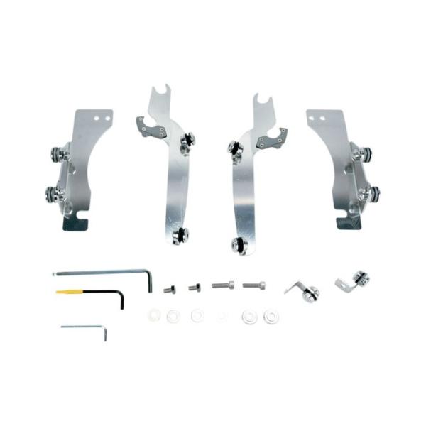 【商品説明】工具不要で簡単に取り外しの出来るノーツールトリガーロックマウントキットです。同社のスポーツシールドシリーズ[EL PASO,SPEED DEMON,POP TOP,ALLEY CAT,BIG SHOT]のウインドシールドを取り付...