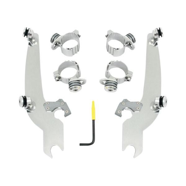 【商品説明】工具不要で簡単に取り外しの出来るノーツールトリガーロックマウントキットです。同社のスポーツシールドシリーズ[EL PASO,SPEED DEMON,POP TOP,ALLEY CAT,BIG SHOT]のウインドシールドを取り付...