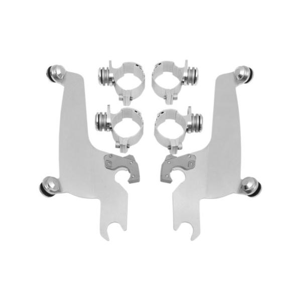 【商品説明】工具不要で簡単に取り外しの出来るノーツールトリガーロックマウントキットです。同社のスポーツシールドシリーズ[EL PASO,SPEED DEMON,POP TOP,ALLEY CAT,BIG SHOT]のウインドシールドを取り付...