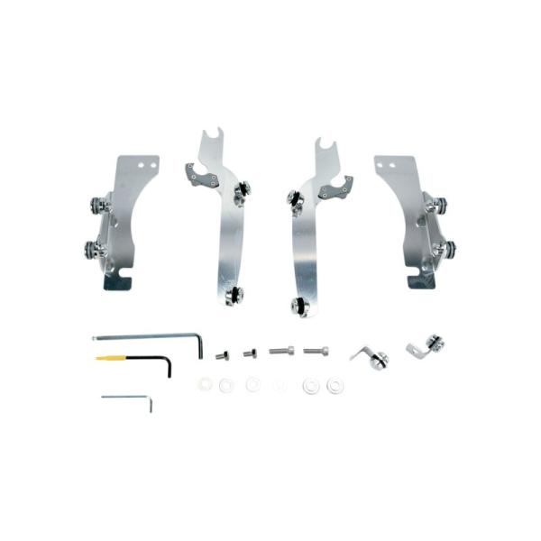 【商品説明】工具不要で簡単に取り外しの出来るノーツールトリガーロックマウントキットです。同社のスポーツシールドシリーズ[EL PASO,SPEED DEMON,POP TOP,ALLEY CAT,BIG SHOT]のウインドシールドを取り付...