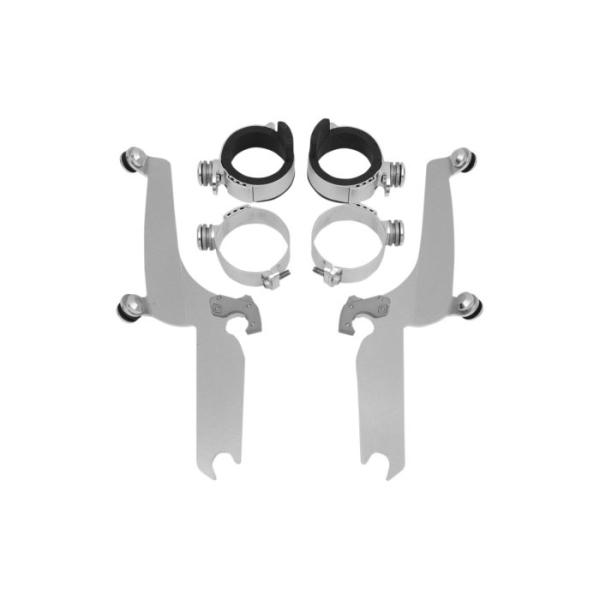 【商品説明】工具不要で簡単に取り外しの出来るノーツールトリガーロックマウントキットです。同社のスポーツシールドシリーズ[EL PASO,SPEED DEMON,POP TOP,ALLEY CAT,BIG SHOT]のウインドシールドを取り付...