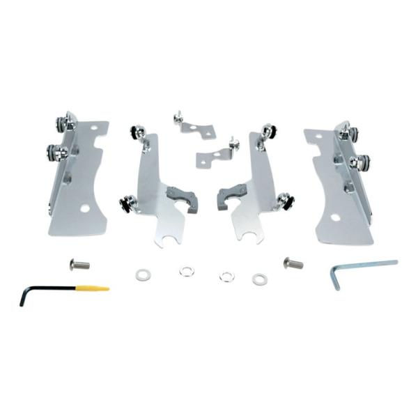 【商品説明】工具不要で簡単に取り外しの出来るノーツールトリガーロックマウントキットです。同社のスポーツシールドシリーズ[EL PASO,SPEED DEMON,POP TOP,ALLEY CAT,BIG SHOT]のウインドシールドを取り付...