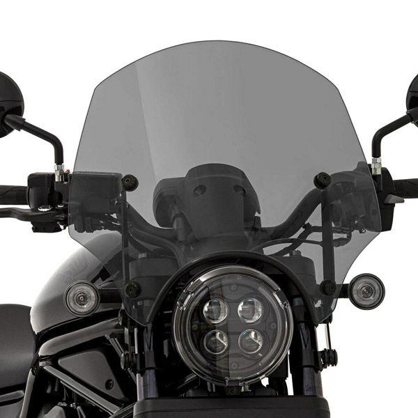 【商品説明】アメリカのスクリーンメーカー、メンフィスシェードのレブル1100/CL500/250用のエルパソスポーツウインドシールド 15インチ  ブラックスモークカラー スクリーンカラーはソーラー（ライトスモーク）、ブラックスモーク及びダ...