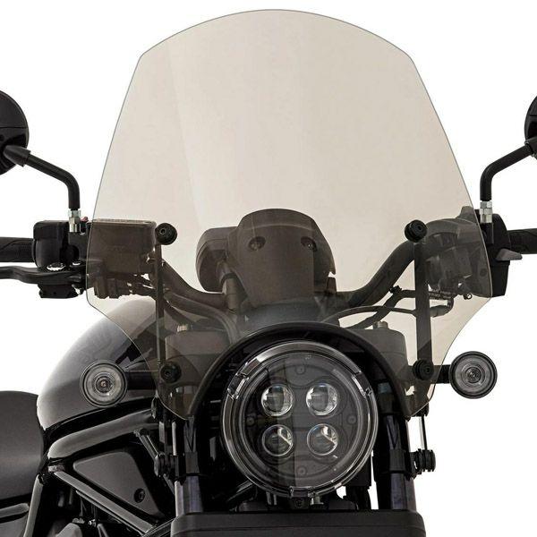 【商品説明】アメリカのスクリーンメーカー、メンフィスシェードのレブル1100/CL500/250用のエルパソスポーツウインドシールド 17インチ  ソーラー（ライトスモーク）カラー スクリーンカラーはソーラー（ライトスモーク）、ブラックスモ...