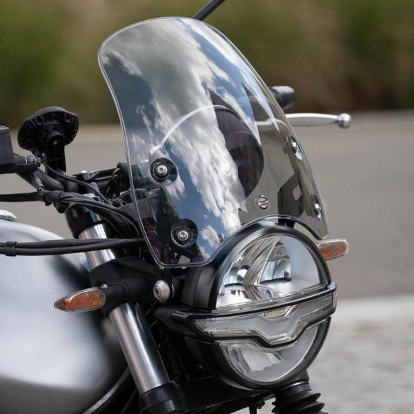 【商品説明】モトグッチ V7 850用、ダートフライスクリーンのウインドシールド スクリーン "マーリンS3"。Marlin S3は、Classicよりも面積が広く、プロテクション効果が高いです。ミニマリストなフライスクリーンと本格的なツー...