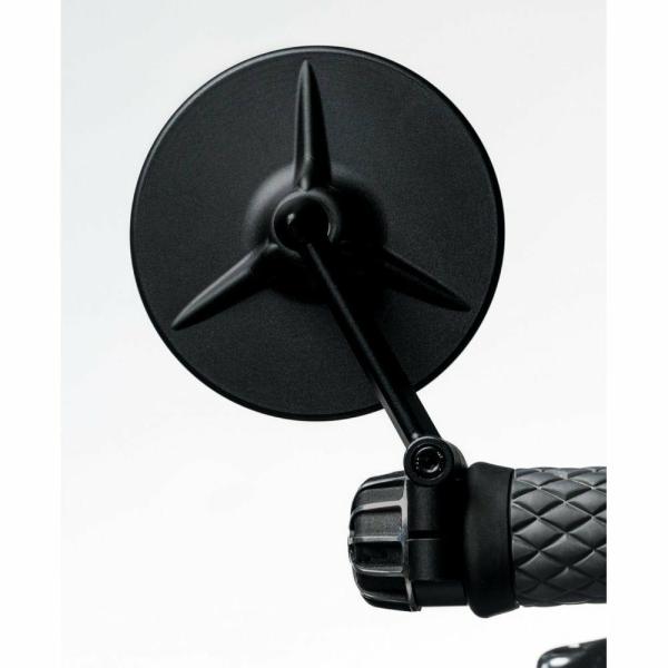 【商品説明】イギリスのメーカー、MotoneのEマーク付きバーエンドミラー "TRILINE" 片側単品販売。直径7/8から1インチのハンドルバーにフィット。●E-MARKED L E24 / EC認定品●100mmミラーヘッド●6061-...