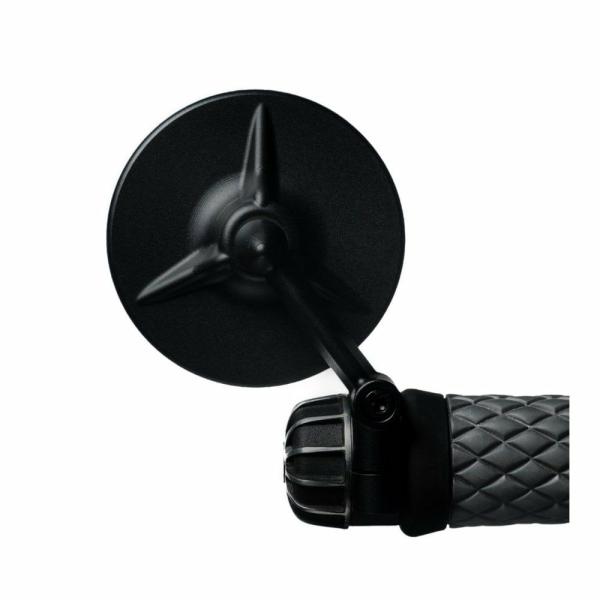 イギリスのメーカー、MotoneのEマーク付きバーエンドミラー "TRILINE" 。片側単品販売。直径7/8から1インチのハンドルバーにフィット。●80mmミラーヘッド●6061-T6ビレットアルミニウムボディ●ブラックアルマイト仕上げ●...