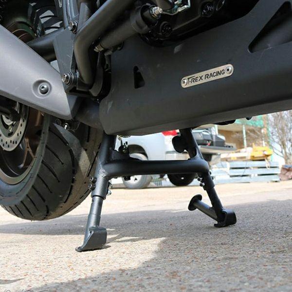 【商品説明】T-REXレーシングのレブル1100/1100T用アジャスタブルセンタースタンド7/8インチ (21mm)径のスチールチューブ製、ブラックパウダーコート仕上げサイドスタンドとは十分なクリアランスを保持します標準（スタンドを掛ける...