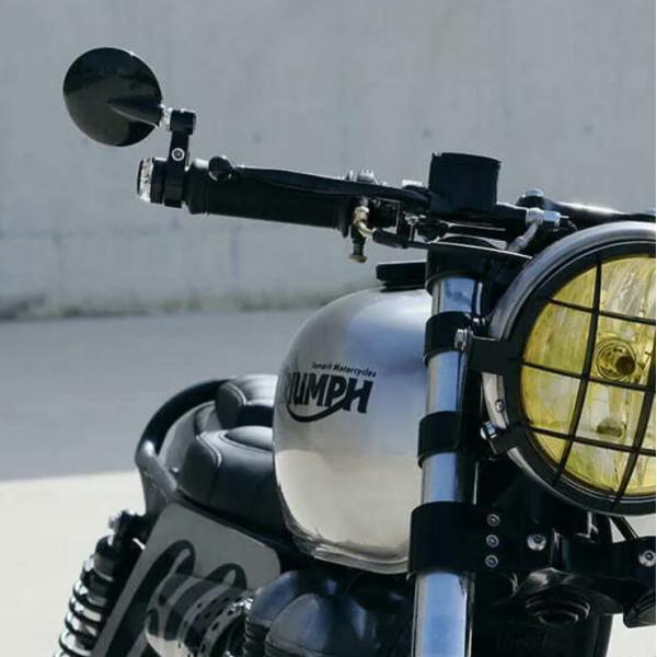 【商品説明】トライアンフ専門カスタムメーカーTamarit（タマリット）のツイン車用バーエンドミラー飽きの来ないシンプルなデザインアダプターにでハンドル径22mm/25mmに対応単品販売  1個売り※車両装着画像はイメージです。【適合】Tr...