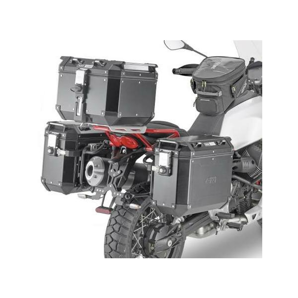 【説明】デザイン、機能、耐久性から高い支持を得ているイタリアンメーカーGIVI(ジビ)の、モトグッツィ V85TT専用 MONOKEY CAM-SIDE サイドケースホルダーです。直径18mmのスチール管を使用したパニアケースマウント。MO...