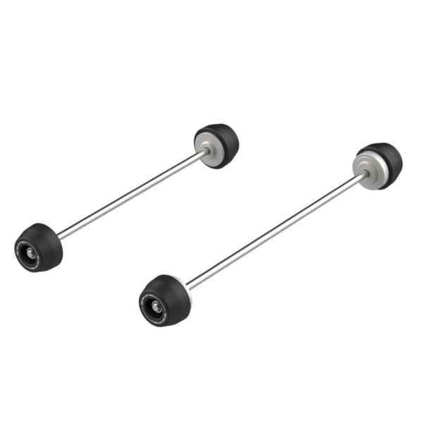 【商品説明】ヤマハ YZF-R9用アクスルスライダー フロント＆リアセットスライダーボディー外側はインジェクションモールディングによるナイロン製、ベースの内側部はアルミ製ですスライダースピンドルを繋ぐロッドは転造ねじで素材はステンレス製取付...