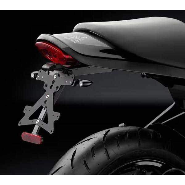 【説明】リゾマの車種専用フェンダーレスキットです。宇宙産業にも使用されるアルミ合金を使用しており、軽くて、剛性の強いパーツです。ナンバープレートホルダーは法令に適した角度であれば好きな角度に調整可能なタイプです。（車検対応） LEDナンバー...