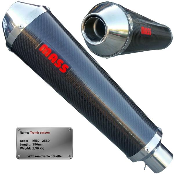 【商品説明】イタリアのマフラーメーカー、MASS Exhaust(マス エキゾースト)のRnineT用カーボン スリップオンマフラーです。・カーボンサイレンサー・全長：350mm・重量：1.3kgEマークつき※画像はイメージです【適合】BM...