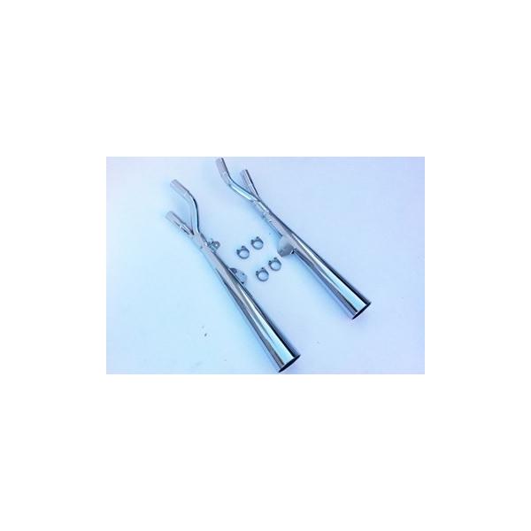 【商品説明】「ヴィンテージ」のバイク愛好家のニーズを満たすように設計されています。スペアパーツとして、またレストア用にもおすすめです。Made In Itaryタイプ:デュアルマフラーシリーズ: Marviサイレンサー 素材:クロム規格公認...