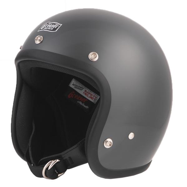 【商品説明】GREASER HELMETSからシンプルでリーズナブルなプレーンモデルの登場です。シンプルで飽きの来ないデザインはスタイルを選ばず着用できます。スモールタイプながらも、SG規格(全排気量)をクリアしています。天パット・ストラッ...