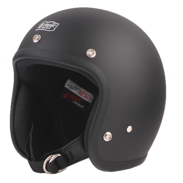 【商品説明】GREASER HELMETSからシンプルでリーズナブルなプレーンモデルの登場です。シンプルで飽きの来ないデザインはスタイルを選ばず着用できます。スモールタイプながらも、SG規格(全排気量)をクリアしています。天パット・ストラッ...
